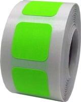 Fluorescent Green Stickers | 0.75" Inch Square | 500 Pack - Walmart.com