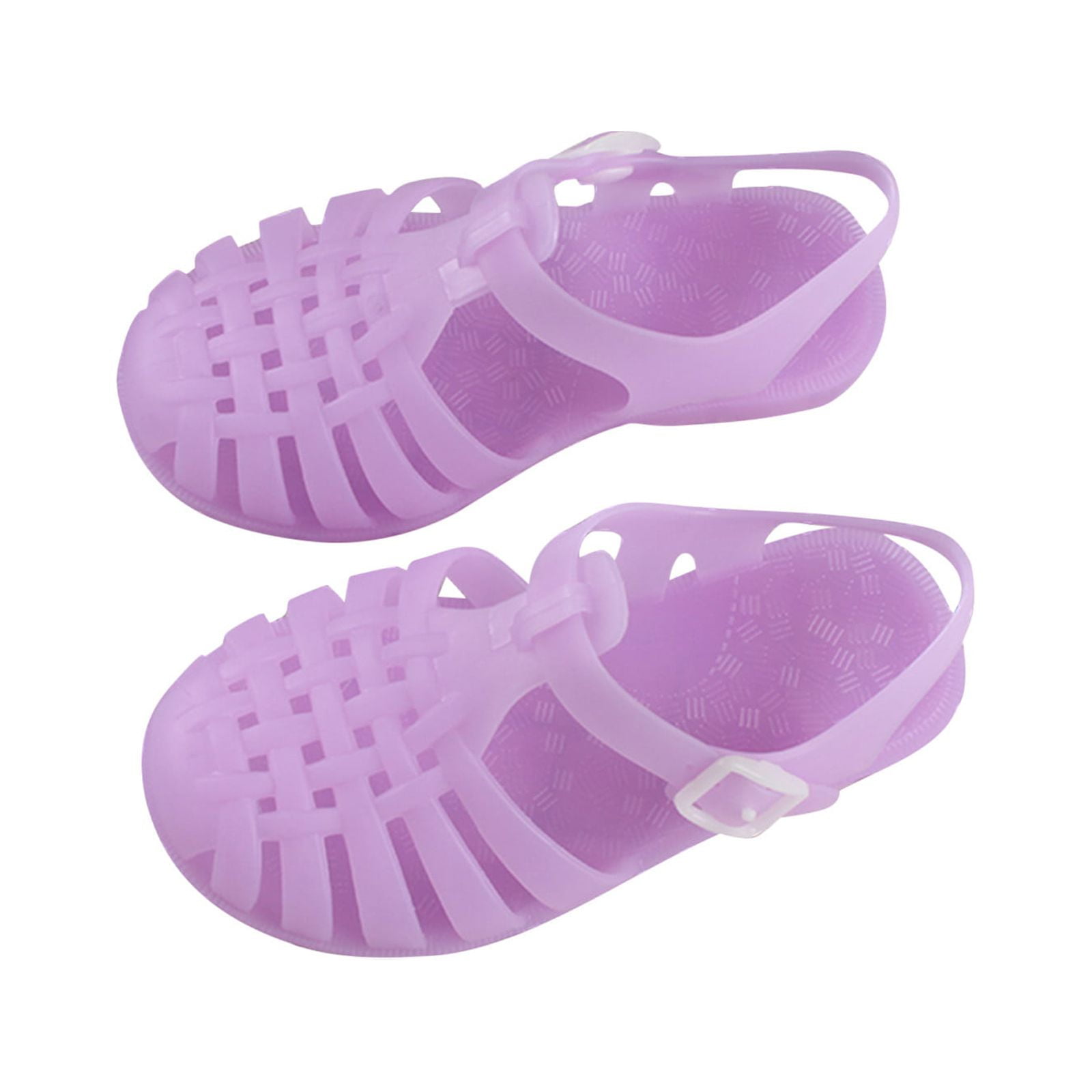 Fridja Toddler Sandles Girls Jelly Sandals Rubber Sole Closed Toe ...
