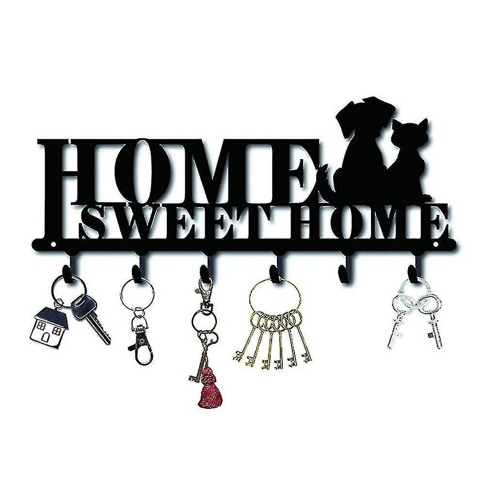 Click here for Vorcoy Black Metal Key Hanger  Cat And Dog Hanger... prices