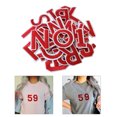 72Pieces Washable Letter Number Sewing Patches Sturdy Embroidery Thread ...