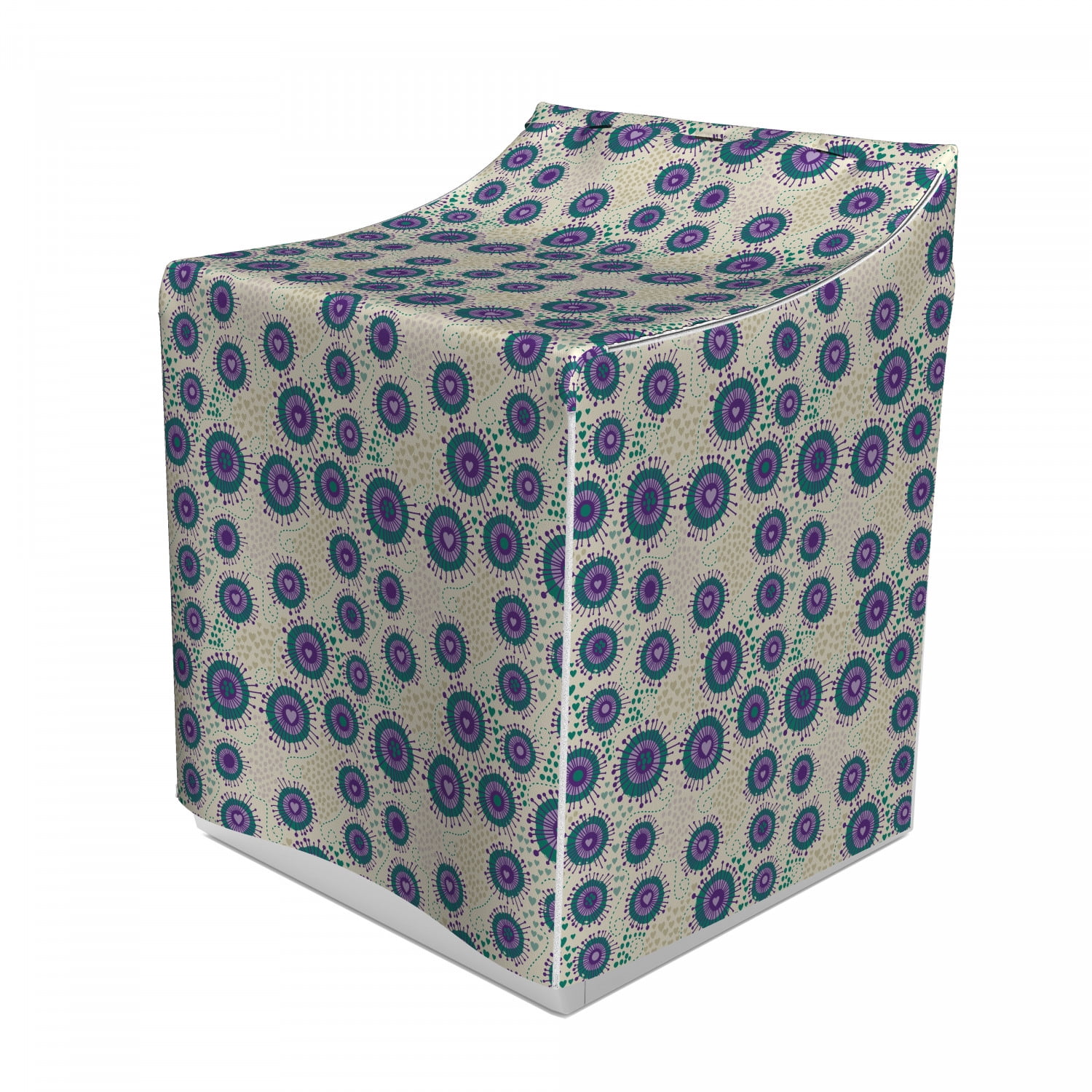 Abstract Washer Cover, Concentric Asymmetric Romantic Circles ...