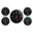 Autometer 1450 Designer Black Gauge Kit 5 Pc. 3-3/8" & 2-1/16" Gps ...