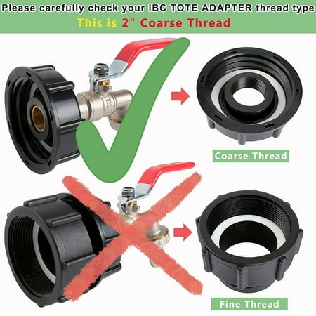 Coarse Thread Tote Valve, Replacement Pressure Winterizing Non Deform ...