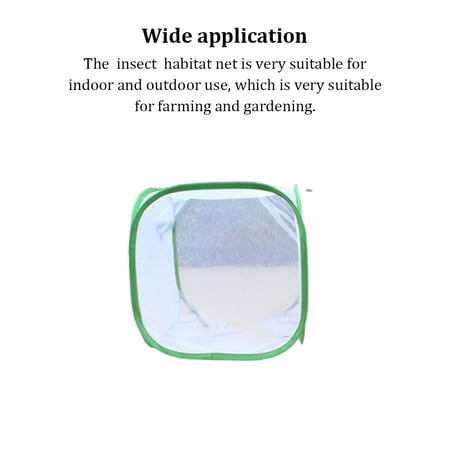 Insect Habitat Net Foldable Cage Breeding Incubator Portable Garden ...