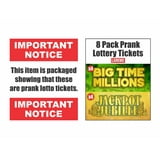 Larkmo Prank Gag Fake Lottery Tickets - 8 Total Tickets, 4 of Each ...
