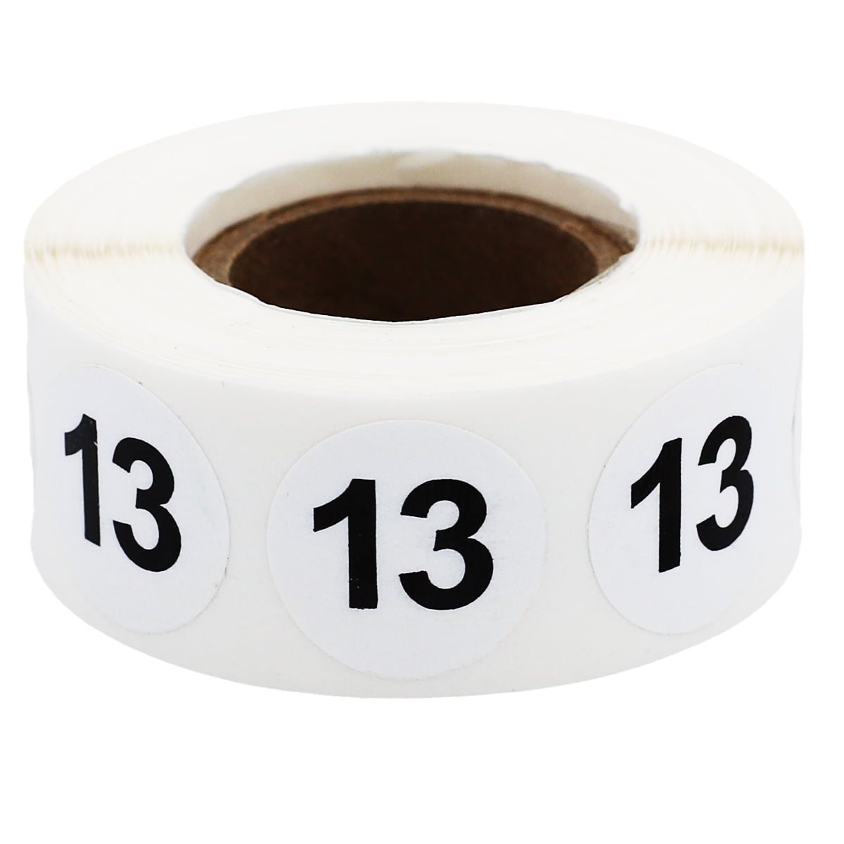 Circle Dot Number 13 Stickers | 0.75" Inch Round | 500 Pack - Walmart.com