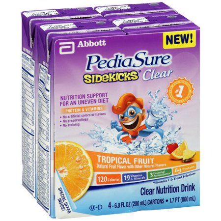 070074625904 UPC - Pedia Sure Sidekick Tropical Fruit Clear Nutritional ...
