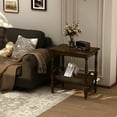 Classic Wooden Side Table with Magazine Rack, Rubberwood Leg - Walmart.com