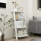 Free Shipping! Costway 4-Tier Ladder Shelf Leaning Bookshelf with Anti ...