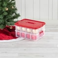 Sterilite 24 Compartment Stack and Carry Christmas Ornament Storage Box ...