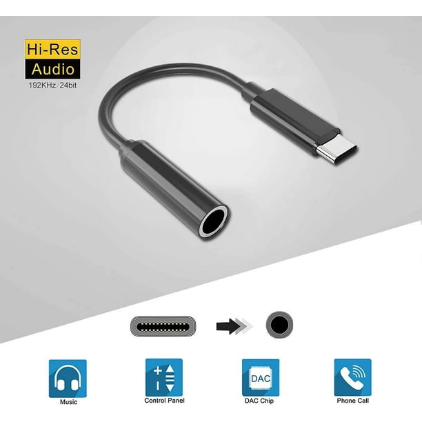 Usb C To 3.5mm Adapter Type C To 3.5mm Headphone Adapter With Dac ...