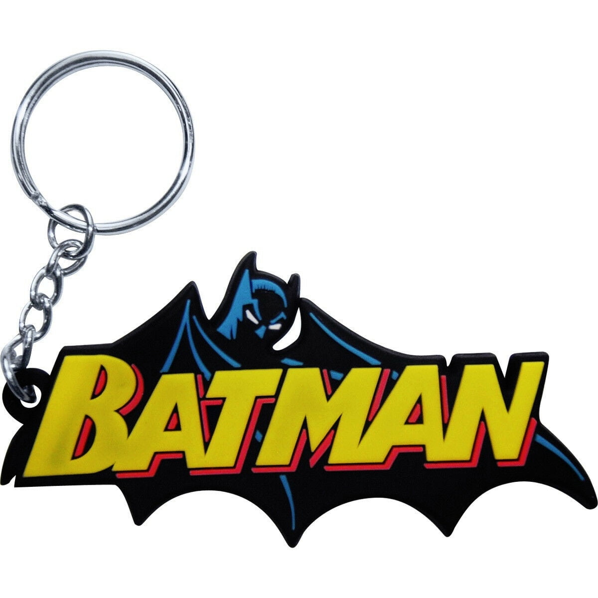 DC Comics Batman Logo PVC Soft Touch Keychain Keyring - Walmart.com