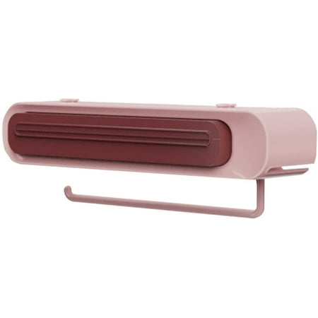 Plastic Wrap Dispenser With Cutter,3 In 1 Plastic Wrap Dispenser,Holder ...