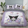 3D Print Kuromi Popular Bedding Set Quilt Cover Size Duvet Cover Living ...