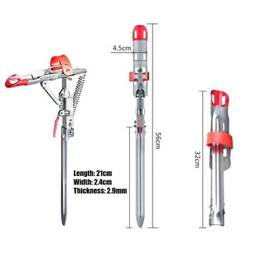 4th Gen Stainless Steel Automatic Hook Spring Fishing Rod | 110 lb ...