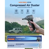 WolfBox Compressed Air Duster, 150000 RPM Handheld Cordless Vacuum ...