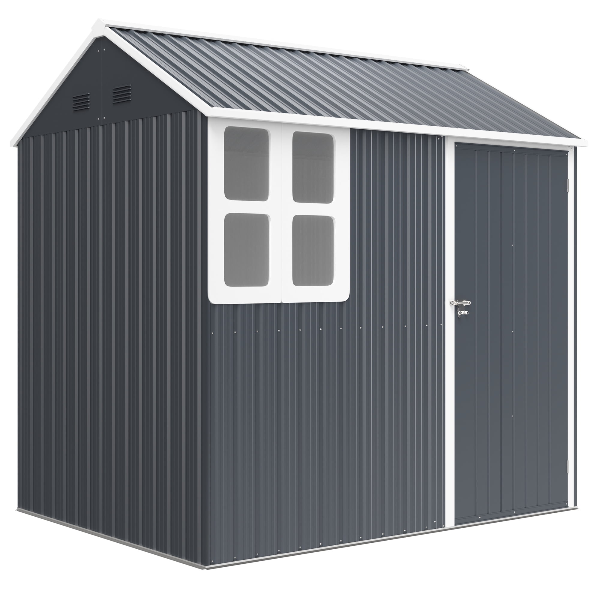 Click here for Outsunny 7 X 5.5 Metal Garden Storage Shed With Lo... prices