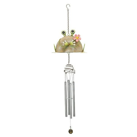 Regal Art and Gift 11791 - 28.5" Woodland Frog Wind Chime Lawn Ornament ...