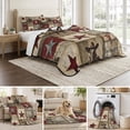 Full Quilt Bedding Set Vintage Texas Western Country Star Breathable ...