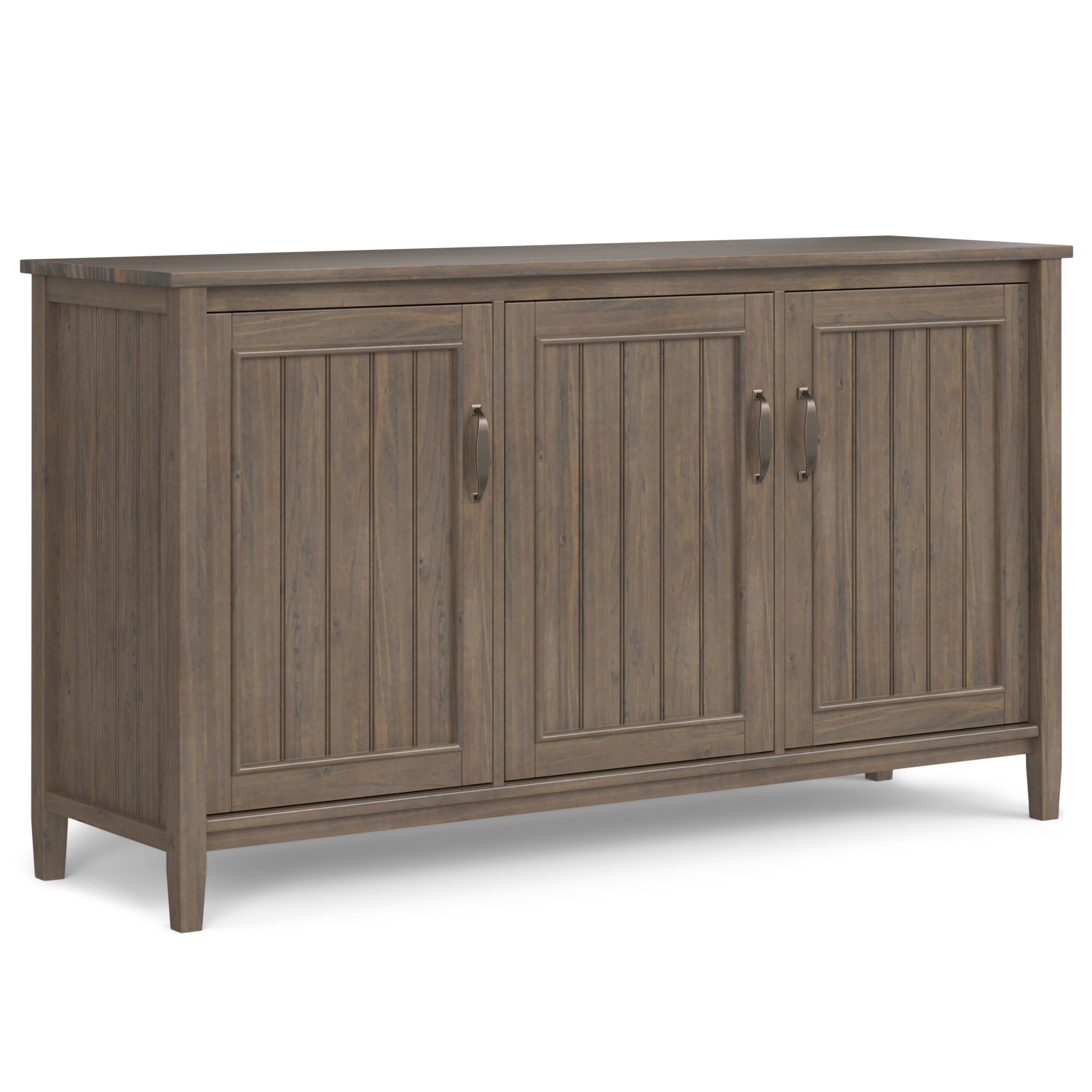 Simpli Home Lev SOLID WOOD 60 inch Wide Contemporary Wide Storage ...
