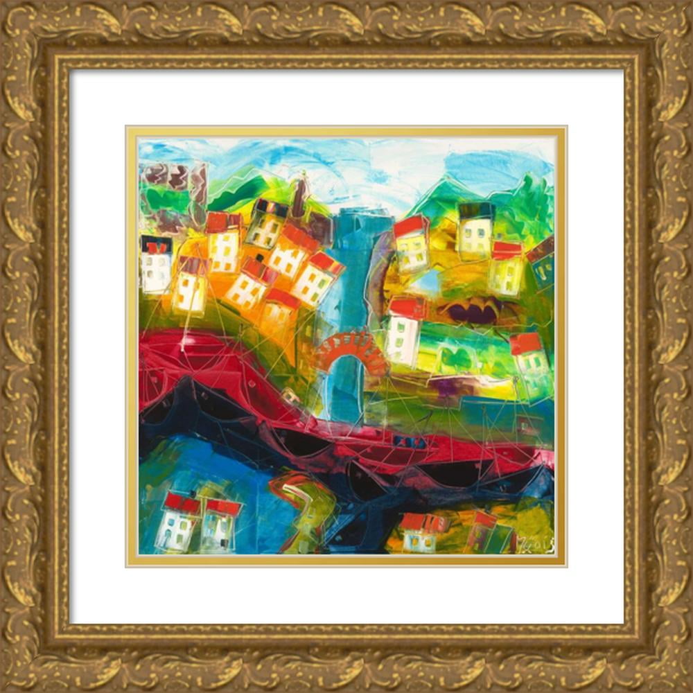 Muller,Max 12x12 Gold Ornate Wood Framed with Double Matting Museum Art ...