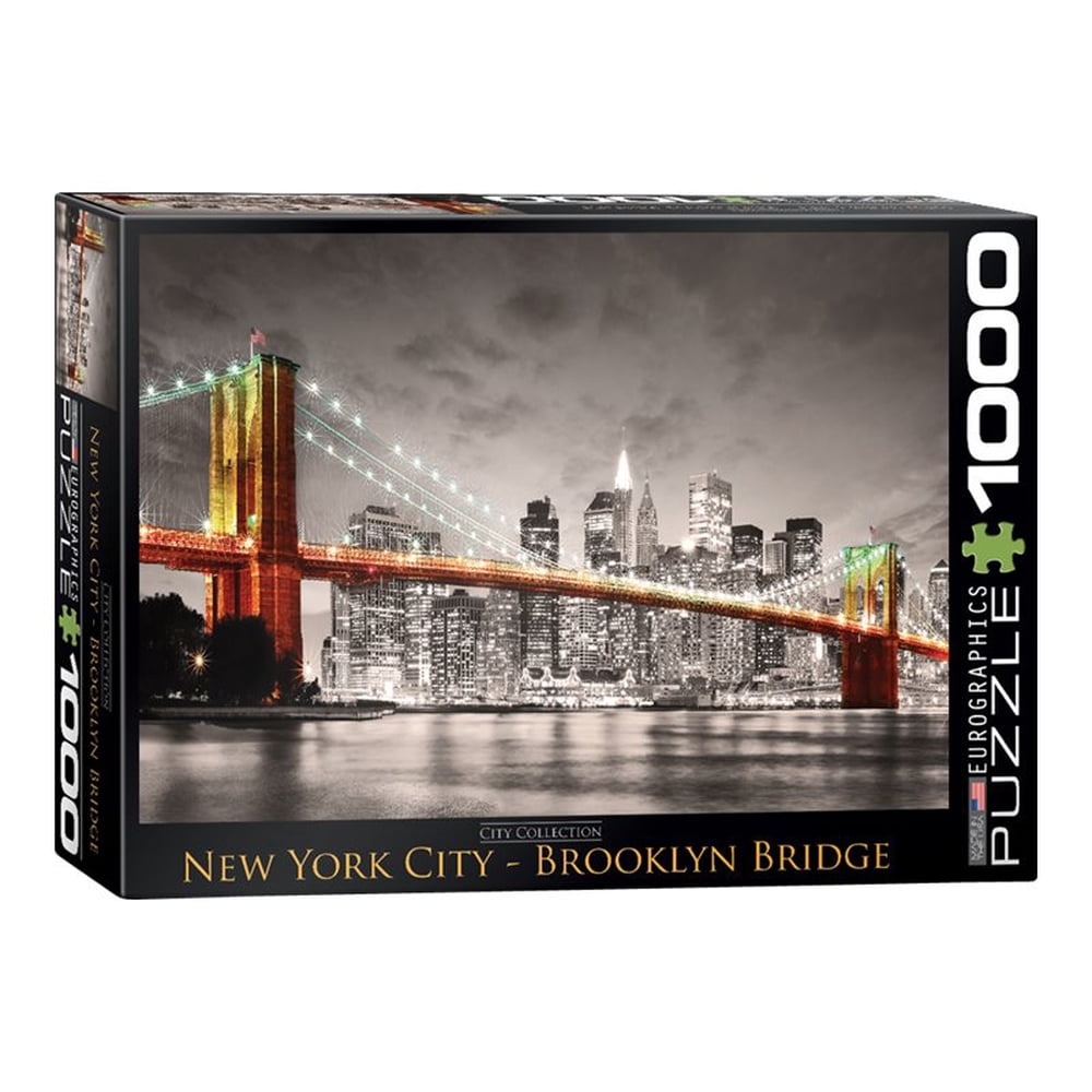 EurographicsPuzzles Landscapes - New York City Brooklyn Bridge - jigsaw ...