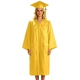 TrendOFT Graduation Gowns Adult Matte Woven Pocketed Academic Robe ...