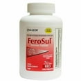 Major FeroSul Iron Pills Supplement, Ferrous Sulfate 325mg, OTC, 1000 ...