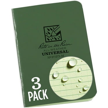Rite in the Rain Weatherproof Side Spiral Notebook, 8.5" x 11", Tan ...