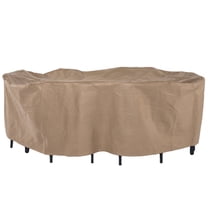 Duck Covers Essential 109 in. L Rectangular/Oval Patio Table & Chair ...
