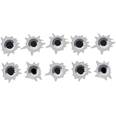 x16 Bullet Holes Stickers Decal Funny Lifelike Automotive Tattoo Hood ...