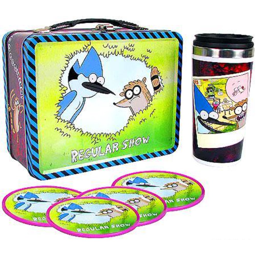 Cartoon Network Regular Show Regular Show Tin Tote Gift Set - Walmart ...