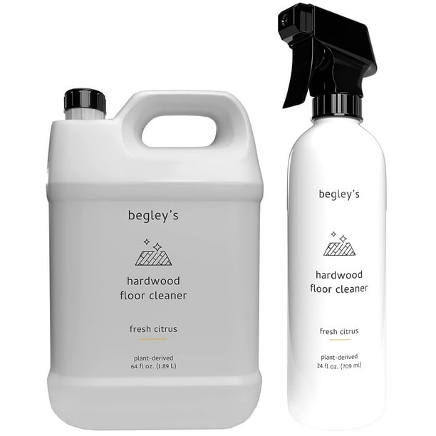 Begley’s Plant Based Hardwood Floor Cleaner for Mopping Spray Bottle ...