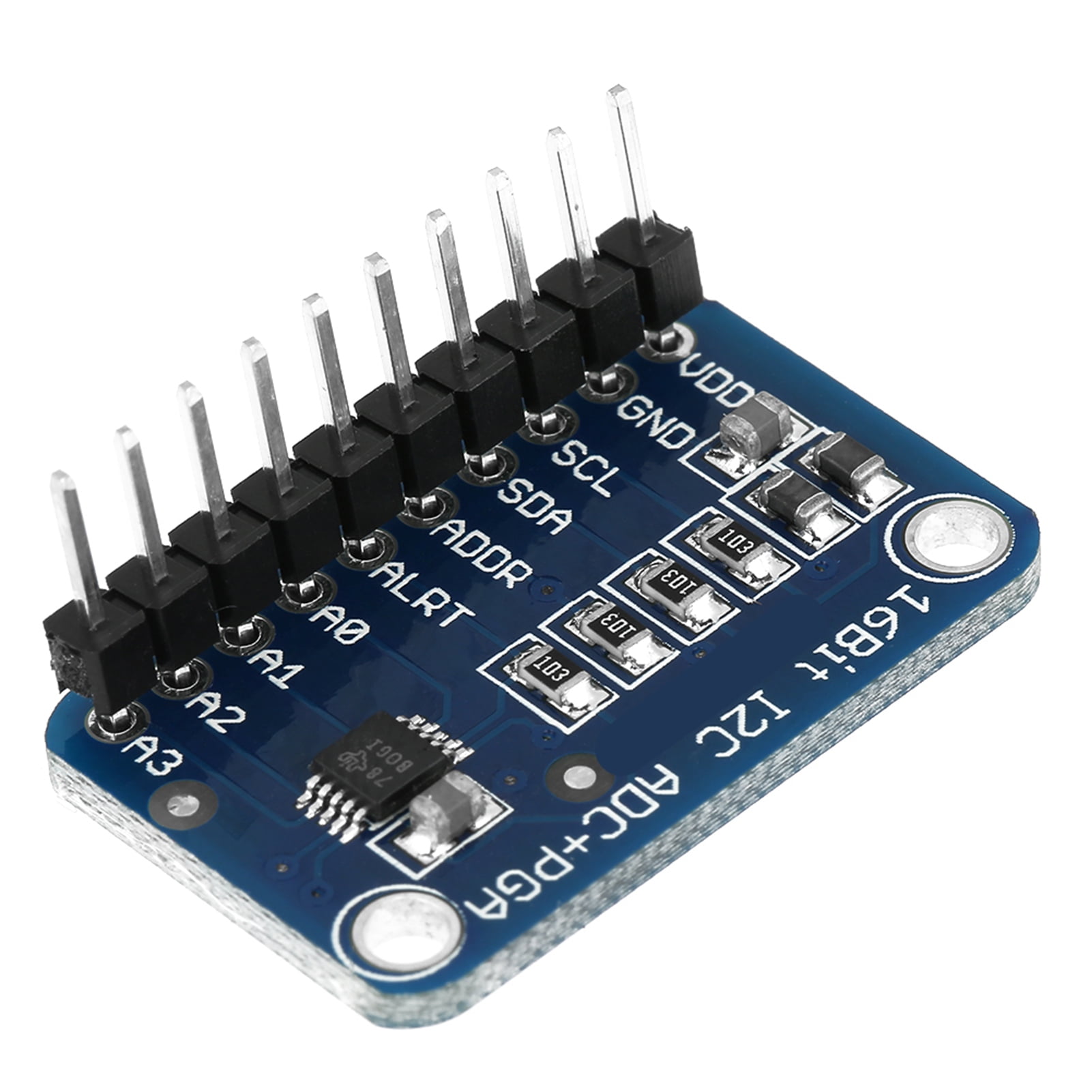 ADC, 1 módulo analógico a digital ADC I2C de 16 bits Módulo ADC altamente versátil | Walmart en ...