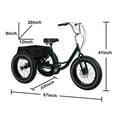 Happydeer 20 Inch Adult Tricycle, Snow Tires Tricycle, Drift Trike for ...