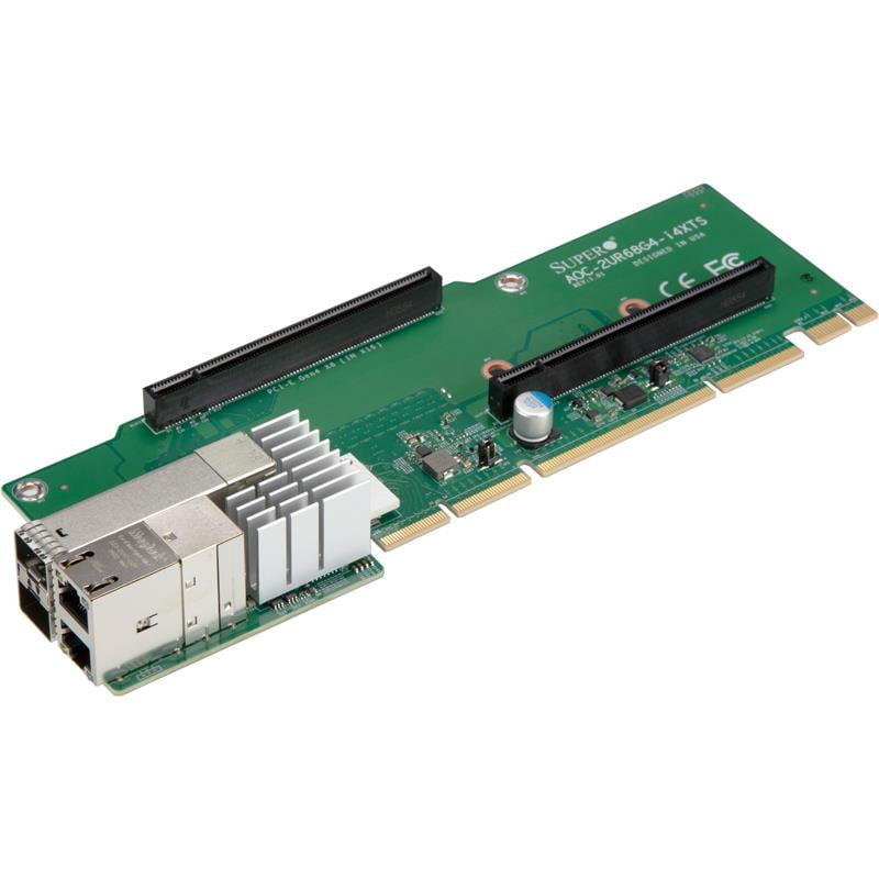 Supermicro AOC-2UR68G4-I4XTS Ultra Riser Card 2U with Quad port 10GbE ...