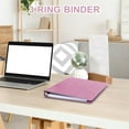 3 Ring Binder 1 Inch Pink Binders Fashion View Binder with 2 Pockets ...