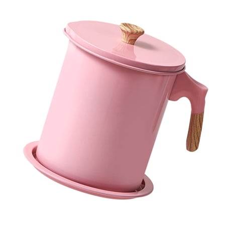 Oil Strainer Pot Oil Filter Pot Cooking Oil Can Wood Grain Oil Strainer ...