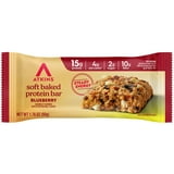 Atkins Soft Baked High Protein Bars, Blueberry, 15g Protein, 4g Net ...