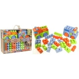 Roo Crew Build-A-Block Trucks, 21 Recycled Material Blocks, Light and ...