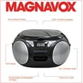 Magnavox MD6924 Compact AM/FM CD Boombox, Portable, Top Loading with ...