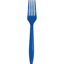 Touch of Color Cobalt Blue Plastic Forks 24 Pack 010047LX - Walmart.com