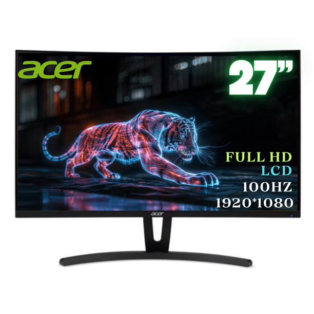 Monitor Gaming Acer ED273 Bbmiix 27' Curvo FHD 1920x1080 | Bodega Aurrera en línea