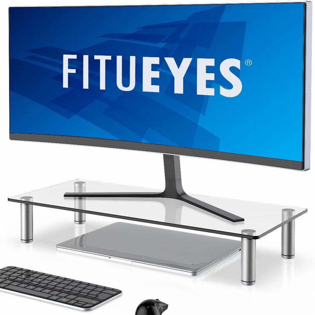 Fitueyes Glass Monitor Stand Glass Designs