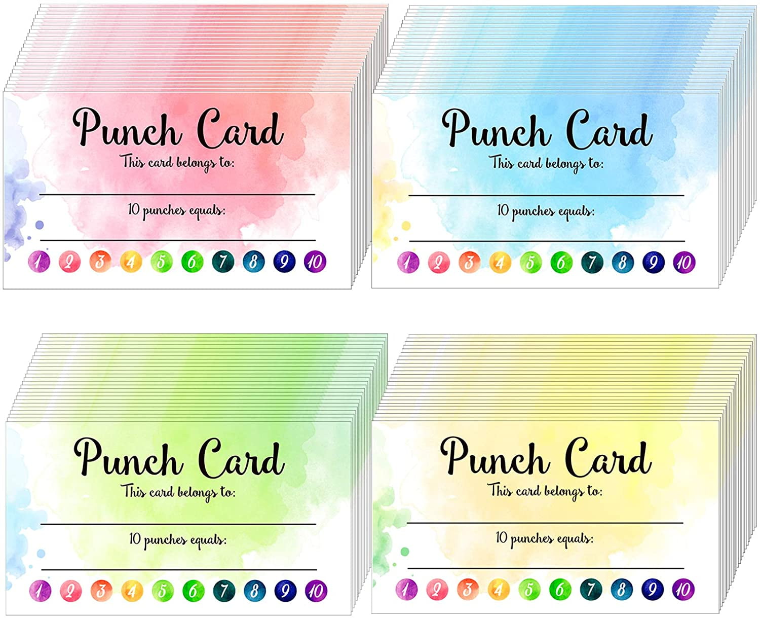 Business Punch Card Template Free