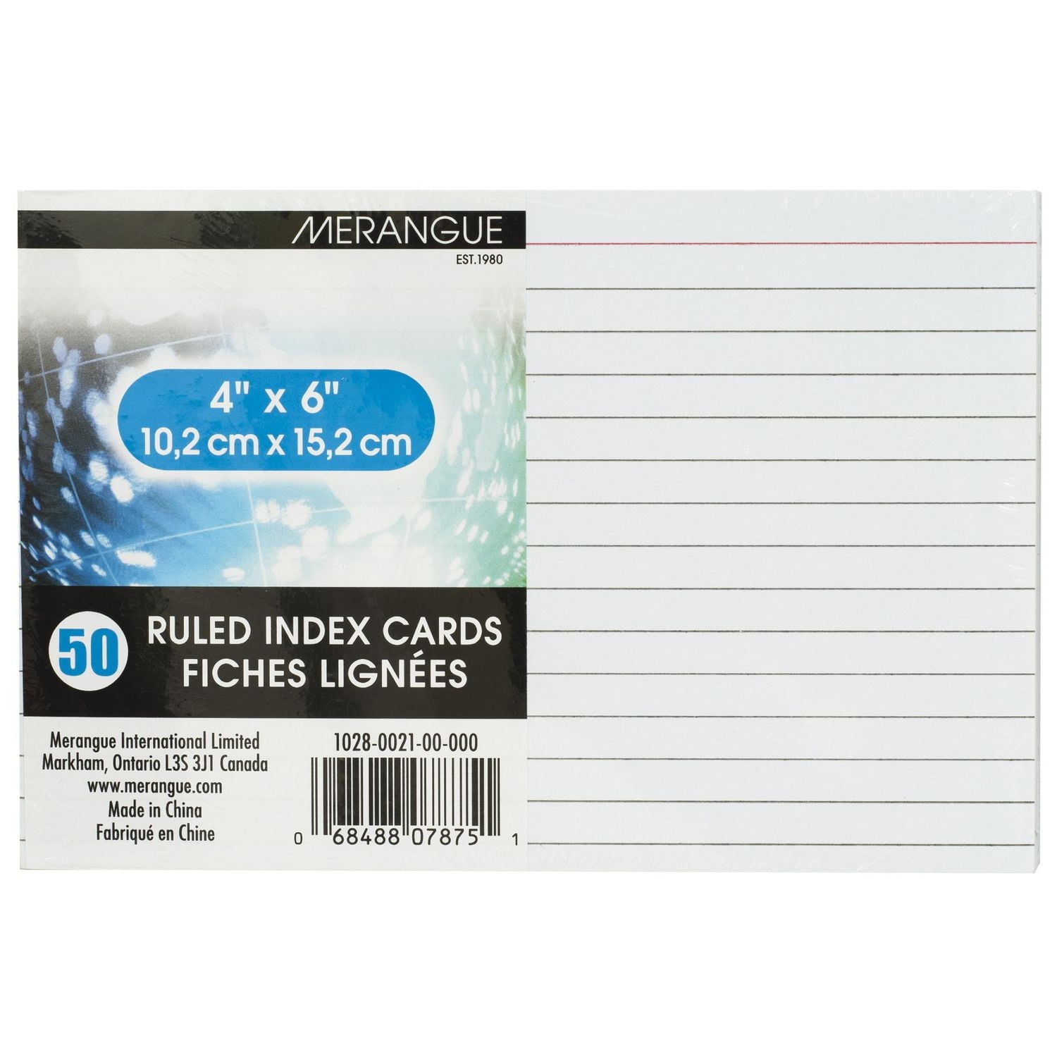 Click here for Merangue Lined Index Cards  4 X 6  50 Sheets/Pack... prices