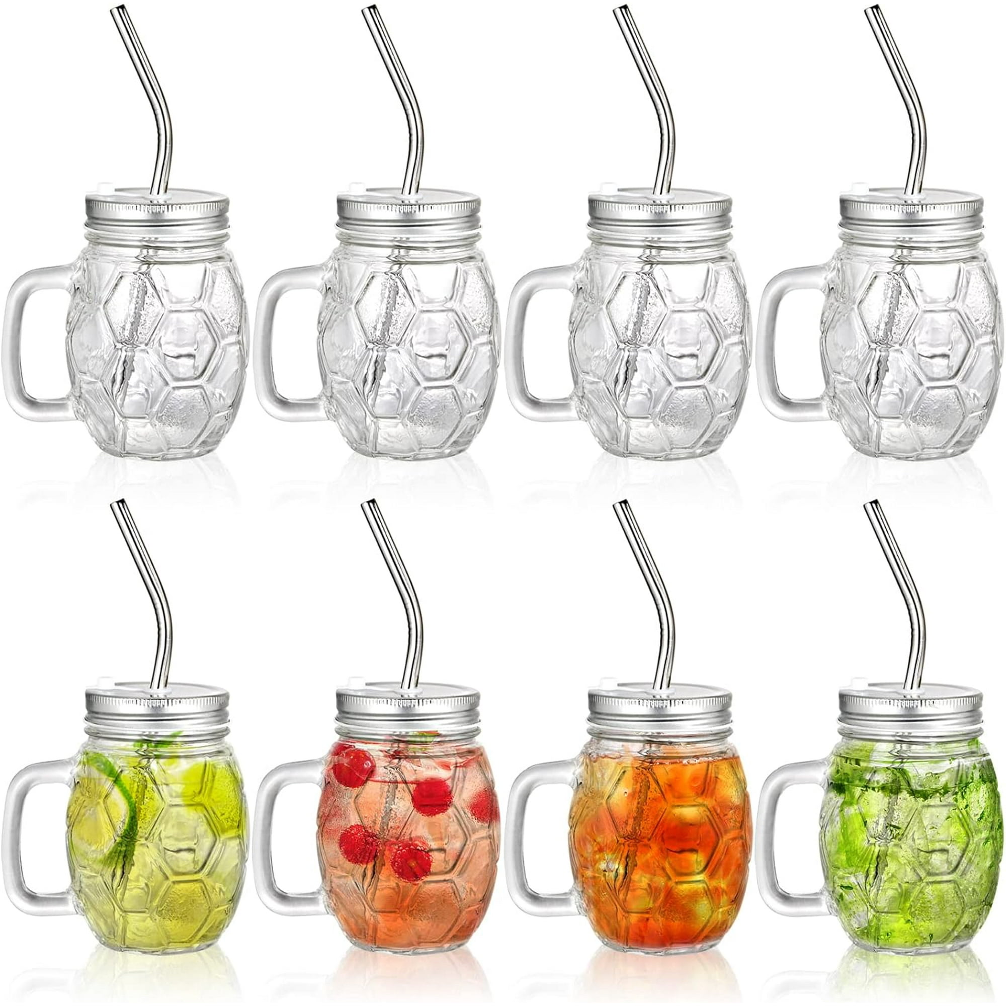 Click here for Gfdyree 8 Pack Glass Mason Jars With Lids And Stra... prices