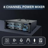 Proreck MX18 8-Channel 2400w Professional Audio Mixer - Walmart.com