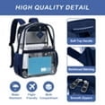 GASTROPOD Clear Backpack Heavy Duty,Pvc See through Book Bag for School ...
