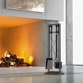 Fireplace Tools, 5 Pieces Fireside Accessories Fire Kit Set, Stand ...